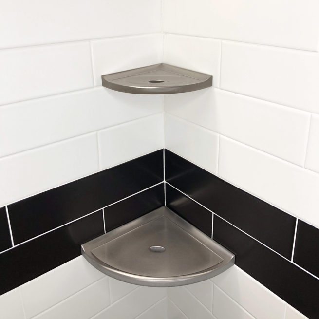 Metro Lugged 8” Corner Shelf – Available in 9 Colors – Questech